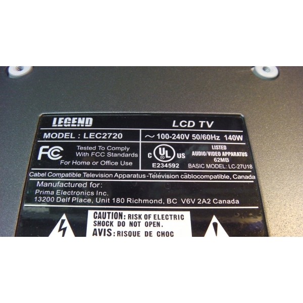 LEGEND Carte Inverter I270W1-24-V04-D1H0, 4H.V0708.001 / LEC2720 - ALFA ...