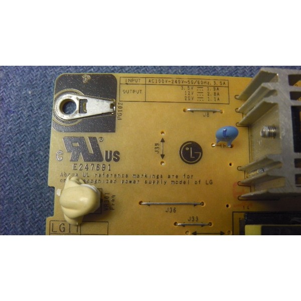 LG Power Supply EAX61124201/16 REV: 1.3, E247691 / 42LK450-UB - ALFA ...