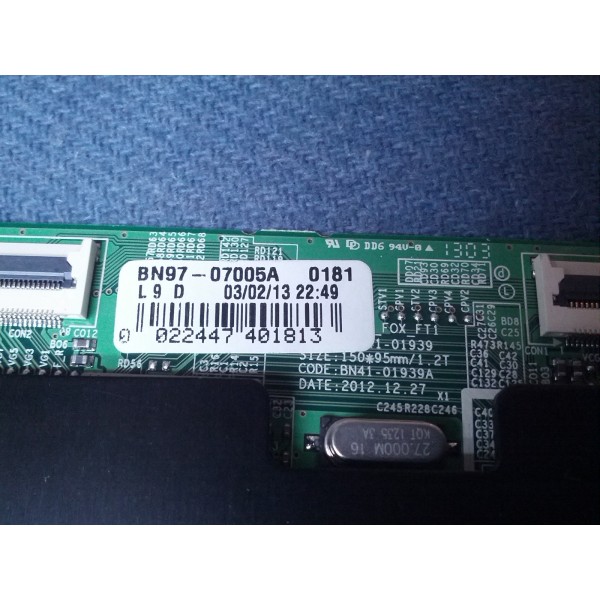 SAMSUNG Carte T-CON BN97-07005A, BN95-00866A, BN41-01939A / UN55F8000AF ...